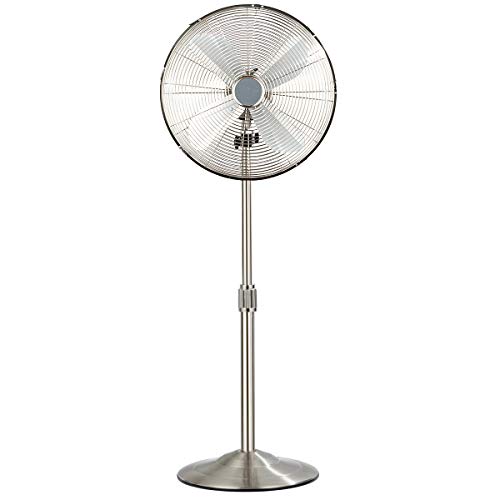 Tangkula 16-Inch Metal Pedestal Fan, All Metal Stand Fan w/Powerful ...