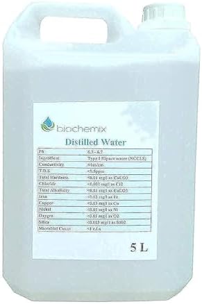 BioChemixHIPURE Distilled Water 5000ml price in Saudi Arabia | Amazon ...