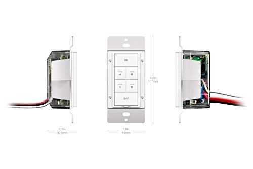 Insteon Smart On/Off 6-Button Keypad, KeypadLinc In-Wall Controller ...