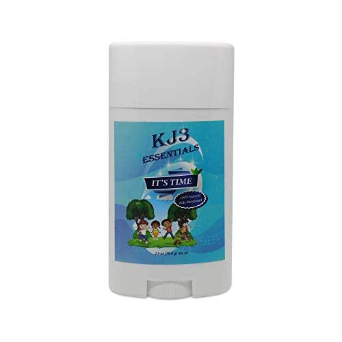 Amazon.com: KJ3 ESSENTIALS It’s Time natural & organic Kids Deodorant ...