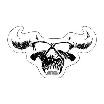 Amazon.com: Danzig - Classic White Skull Logo on Clear Background ...