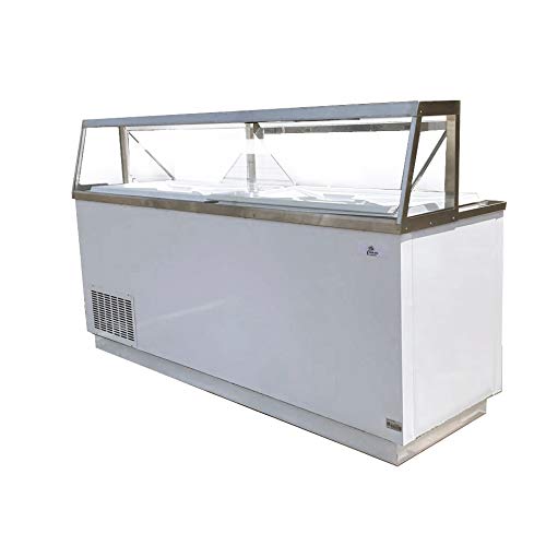 Gelato Freezer Display Case Dipping Cabinet Pan Ice cream showcase ...