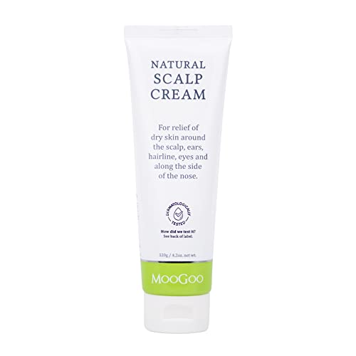 MooGoo Natural Scalp Cream - 120g - For relief of dry skin around the ...