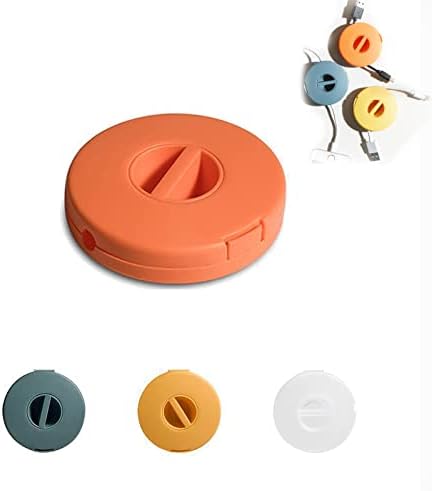 SYOSI 4 Pieces Cord Retractors Cable Retractable Cable Management USB ...
