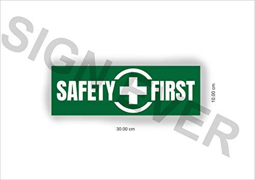 Buy SIGN EVER Safety First Sign Board Factory Office Bank Restaurant ...