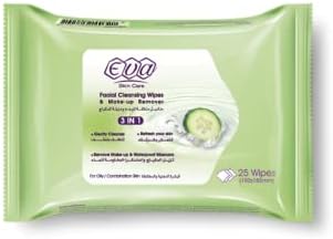 سعر Eva skin care cleansing & makeup remover facial wipes for oily ...