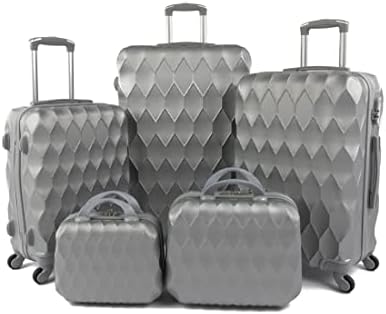 سعر Limra Luggage Trolley Bags Set Of 5 Pcs 28 Inch Inch Silver LMA ...