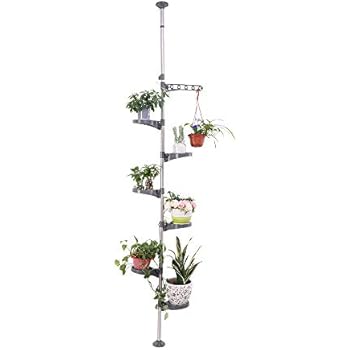 Amazon.com : Hershii 7-Layer Tension Pole Plant Stand Indoor Decorative ...