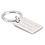 Personalised Solid Stainless Steel Dog Tag Keyring for Him or Her In ...