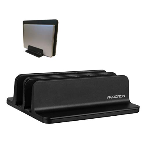 Vertical Laptop Stand by Avacron, Desktop Computer Organizer Rack with ...