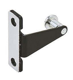 Cabinet strike plate, for StealthLock, steel, black, 1 1/4" x 1 1/4" x ...
