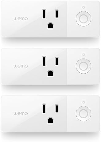 Wemo Mini Smart Plug Bundle with WeMo Dimmer WiFi Light Switch, Works ...