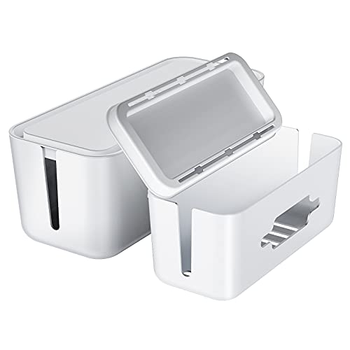 ORICO Power Cable Box Set, 2 Cable Management Box with Phone Stand and ...