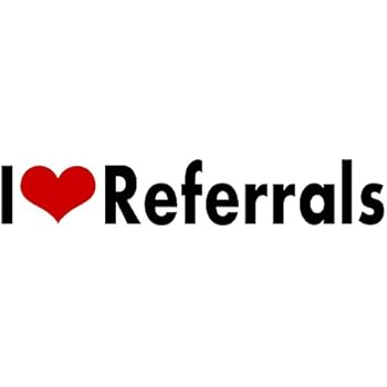 WitnyStore i Love Referrals Sticker Decal Vinyl Bumper DÉCOR CAR Truck ...