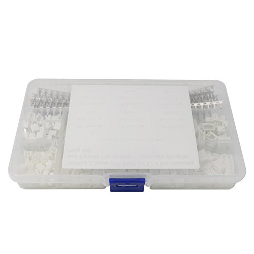 750 Pcs 2.0mm JST-PHR Connector Kit with 2.0mm Female Pin Header and 2/3/4 Pin Housing Connector ...