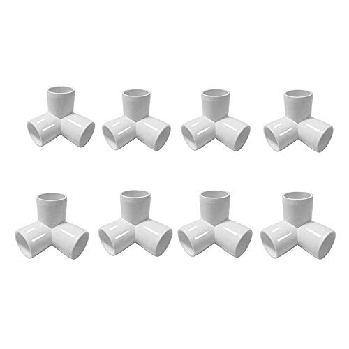 Linksworld PVC Elbow Corner Side Outlet PVC Corner Fitting Tee Fitting ...