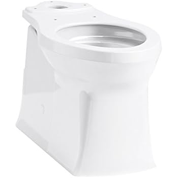 KOHLER 4144-0 TM Corbelle Comfort Height(R) elongated toilet bowl with ...