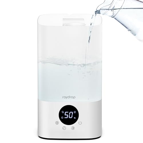 raydrop Smart Humidifiers for Bedroom, 2.5L Top Fill Cool Mist ...