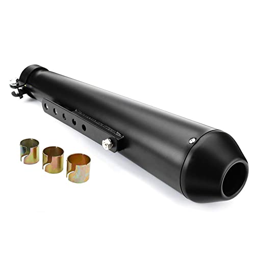 Universal Stainless Steel Muffler Exhaust Pipe Motorbike Motorcycle ...