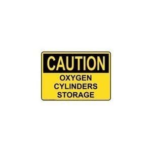 Caution Oxygen Cylinders Storage Sign, 14" x 10": Amazon.com ...