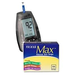 Amazon.com: Free Nova Max Plus Diabetes Meter Kit with 100 Glucose Test ...
