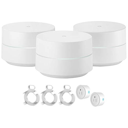 Google Wi-Fi System Mesh Router 3-Pack GA00158-US Bundle with 3X Google ...
