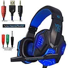 Amazon.com: Gaming Headset for PS4 Xbox One, hyfanda Over Ear Gaming ...