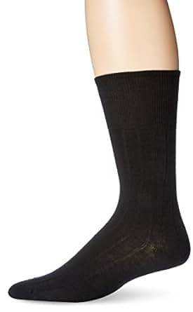 Therapy Plus Men's Diabetic Crew Sock, 1 Pair, Black, 7-12: Amazon.ca ...