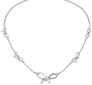Amazon.com: X1000Diamond Bling Bling 925 Sterling Silver Ribbon Bow ...