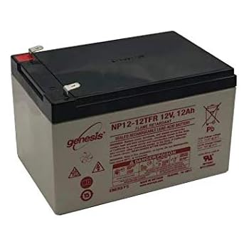 Amazon.com: EnerSys Genesis NP12-12TFR - 12 Volt/12 Amp Hour Sealed ...