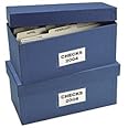 Amazon.com: Park Forms USA ABC Check Storage Box w/ 12 Dividers, 5" x 9 ...