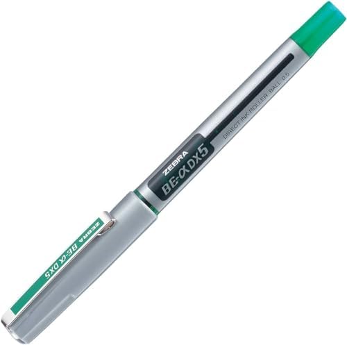 Zebra BE-DX5 Liquid Ink 0.5 mm Roller Ball Pen, Green price in Saudi ...