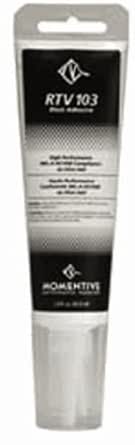 Momentive RTV103 One-Part RTV Silicone Sealant, Black: Silicone Caulk ...