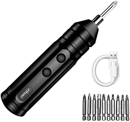 Electric Screwdriver, 4V Cordless Electric Screwdriver Kit, All-in-One ...