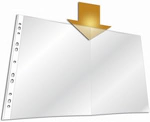 Bantex A3 Oblong Open Top Polypropylene Folder Pocket - Clear (Pack of ...