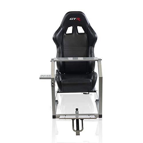 GTR Simulator GTA Model Silver Frame with Adjustable Black Leatherette ...