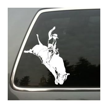 Amazon.com: PBR Bull Riding vinyl decal big: Automotive