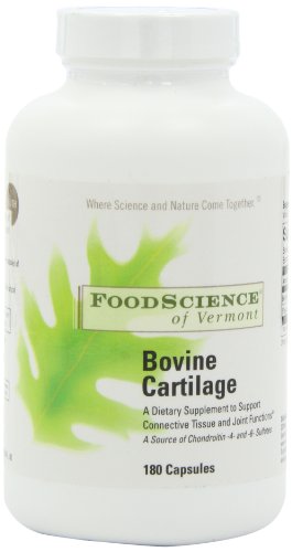 Food Science of Vermont Bovine Cartilage 1000 Mg, 180 Count