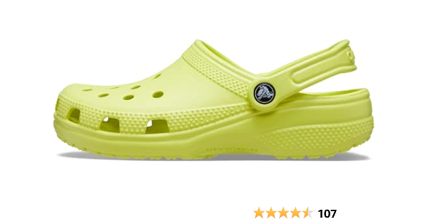 Crocs Unisex Classic Clog, Citrus, 10 Men/12 Women