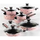 Amazon.com: Bialetti 8-Piece Pink Cookware Set: Kitchen & Dining