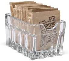 Amazon.com: The Container Store Glass Sugar Packet Holder: Home & Kitchen
