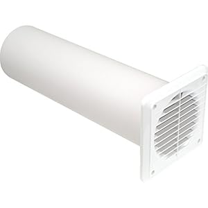 Extractor Fan Wall Duct Kit Tube Ducting & Grille 150mm: Amazon.co.uk ...