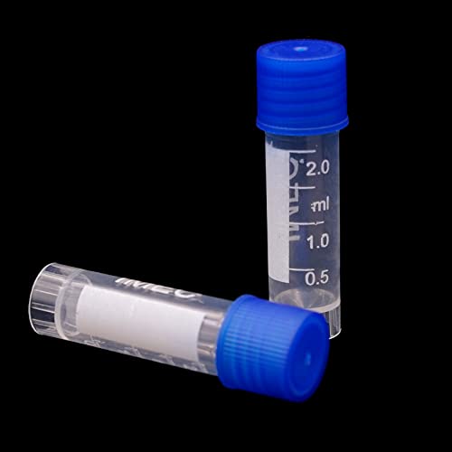 HHNIULI Small Plastic Vials, 200 Pack 2ml Plastic Vials Screw Cap ...