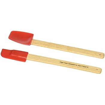 Amazon.com: Set of 4 Mini Rubber Mixing Spatulas - 5.75 Inch: Small ...