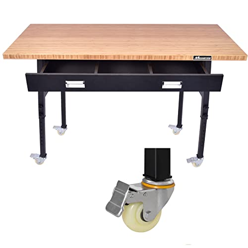 MAXXPRIME 60" Adjustable Workbenches with Drawer, 2200 LBS Capacity ...