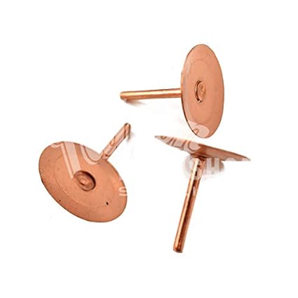 250 x Copper Disc Rivets - 20mm Long x 1.5mm Thick - Slate Roof Pin ...