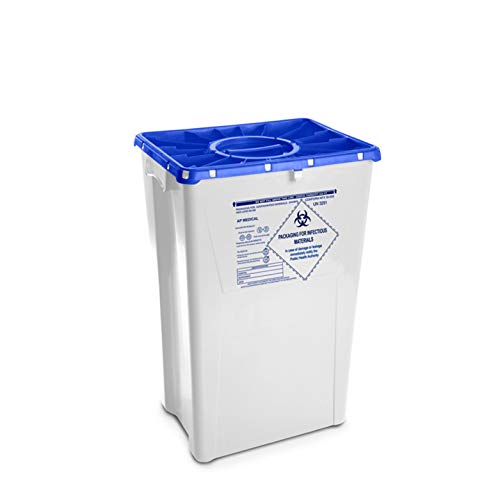 AP Medical 60 Liter/18 Gallon (7 Pack) Pharmaceutical Grade Waste ...