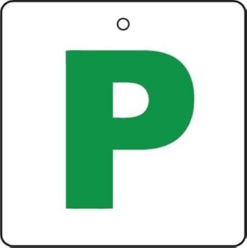 2 Piece Magnetic Green P Sign Plates New Driver Passed Practical ...