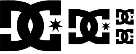 DC LOGO STICKER SET X4: Amazon.co.uk: Car & Motorbike