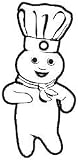 Pillsbury Doughboy Coloring Pages Sketch Coloring Page